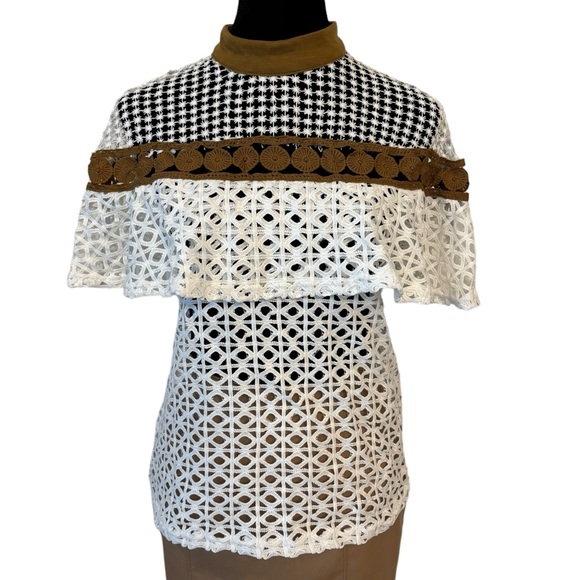 Tops | Crochet Open Weave Top | Poshmark